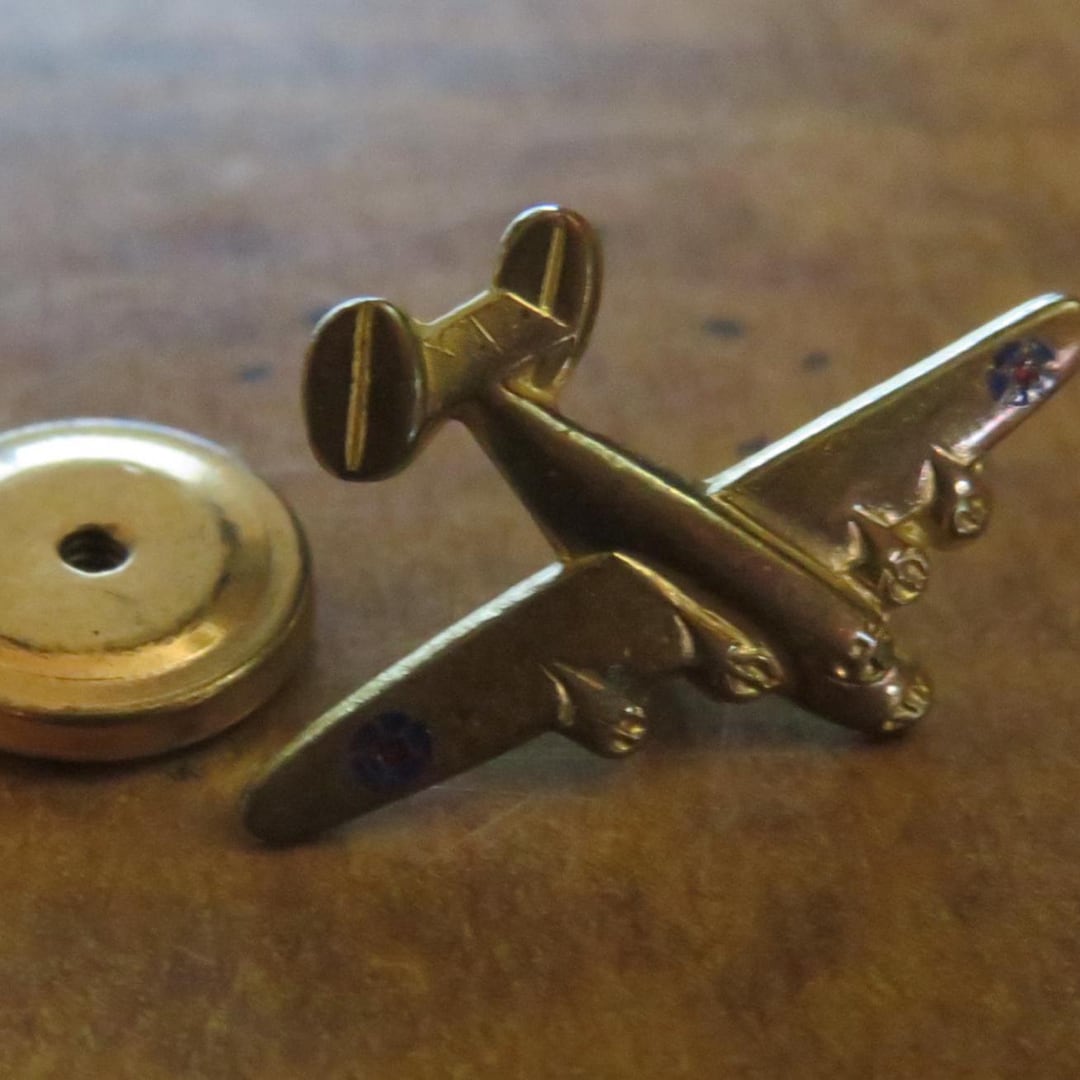 WWII Military Service Pin Air Force Bomber Plane Pin - Etsy