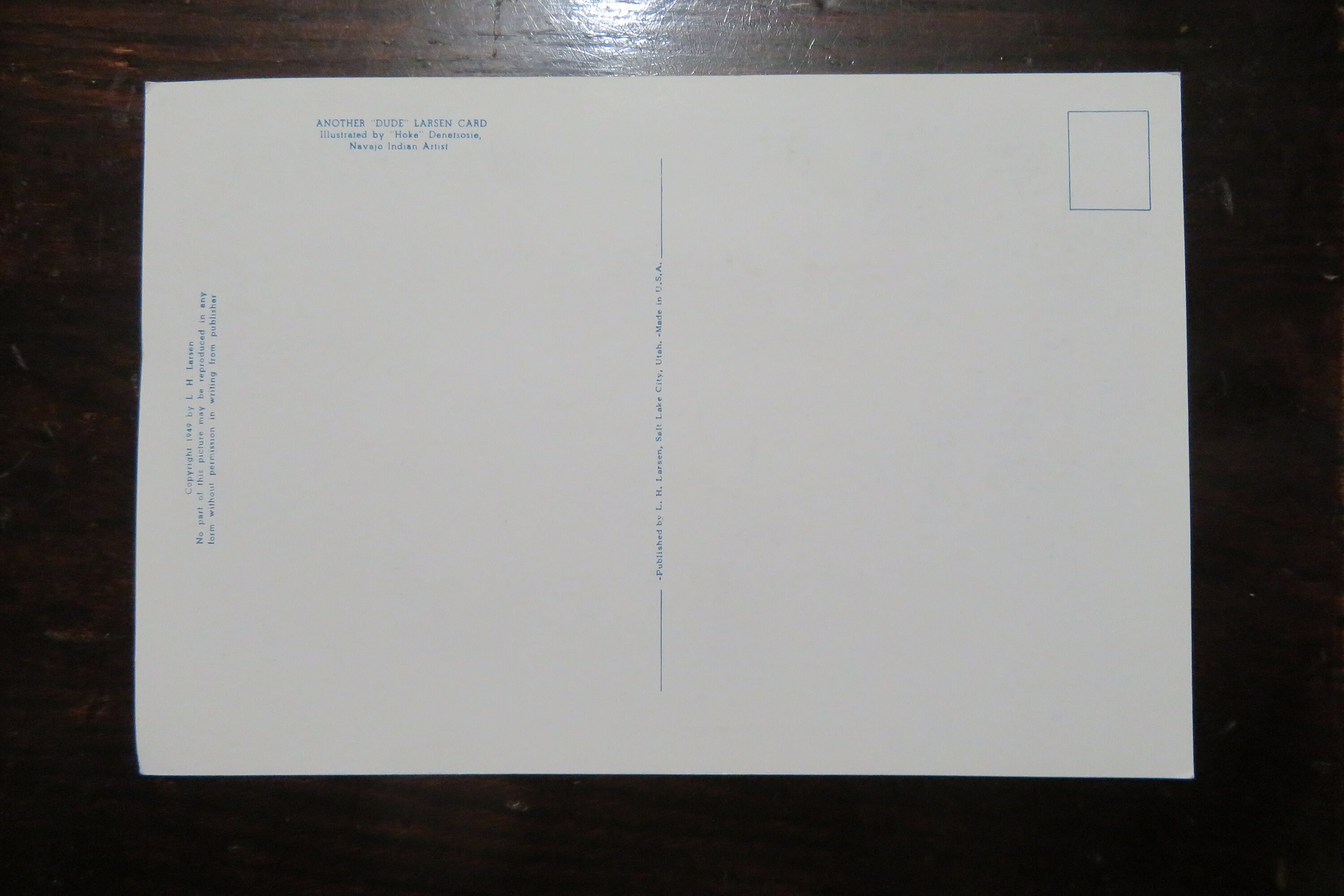 Vintage 1940's L.H. Dude Larsen Oversized Postcard two Things I Love - Etsy