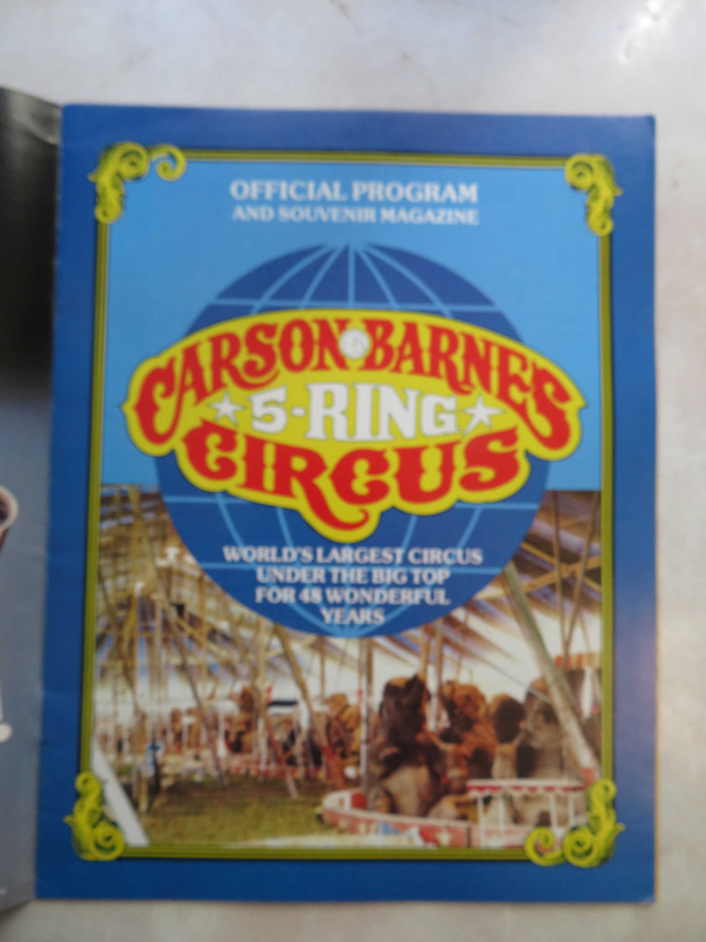 Vintage Carson Barnes 5 Ring Circus Program, Clowns & Elephants - Etsy