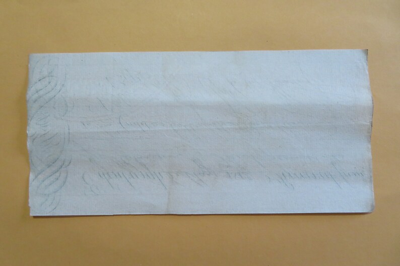 Group of 15 Edinburgh Bank Check Receipts 1812 Antique Linen Paper - Etsy