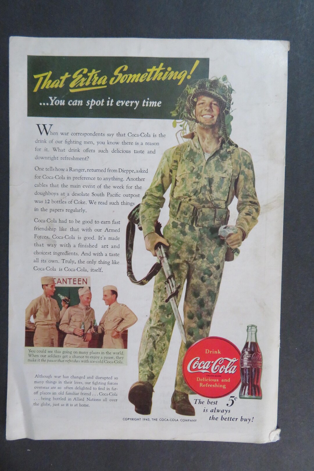 Magazine Ad Coke Drink Coca-cola Vintage Magazine Page Advertisement ...