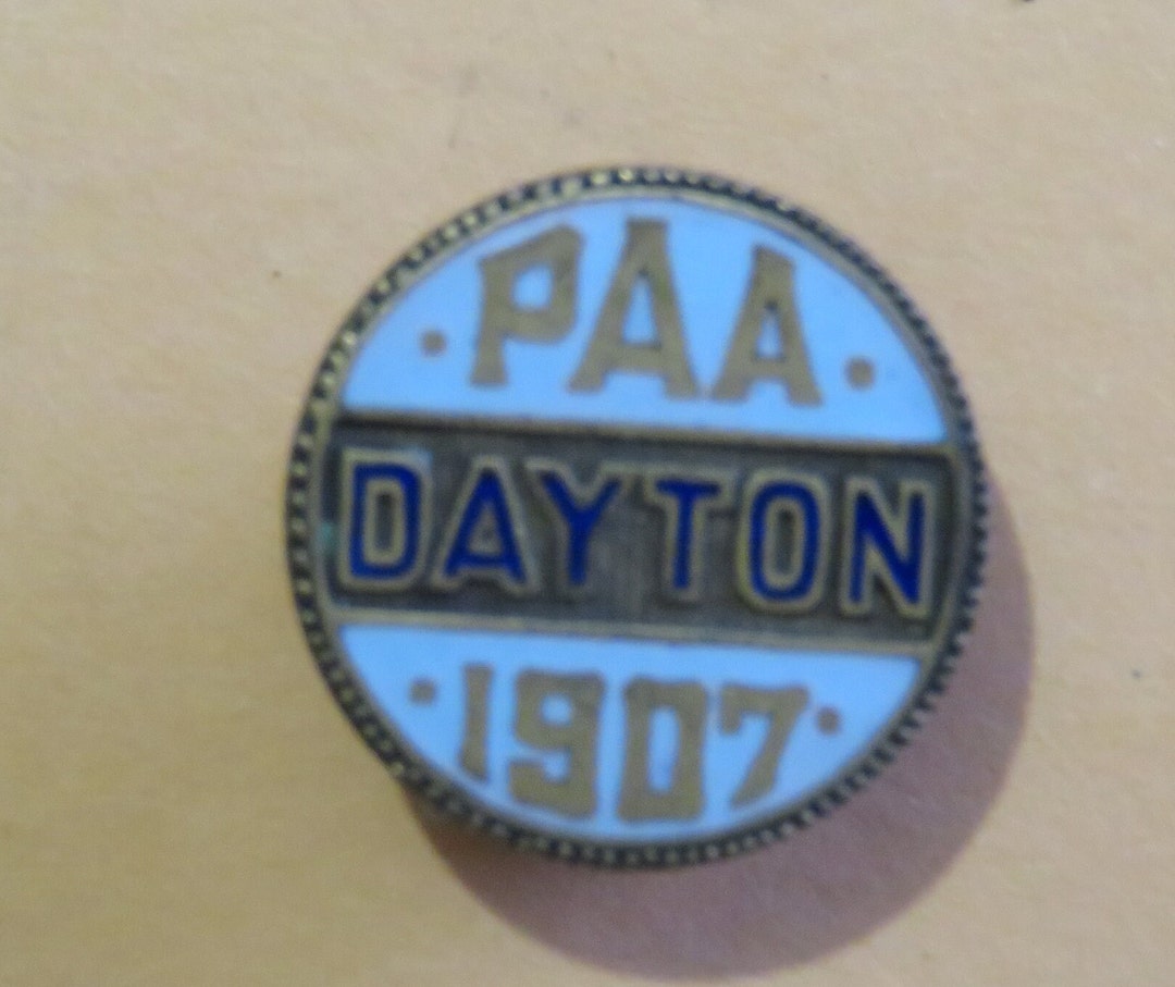 Rare Dayton PAA 1907 Enamel Button Lapel Pin / Aero / Auto (K53) - Etsy
