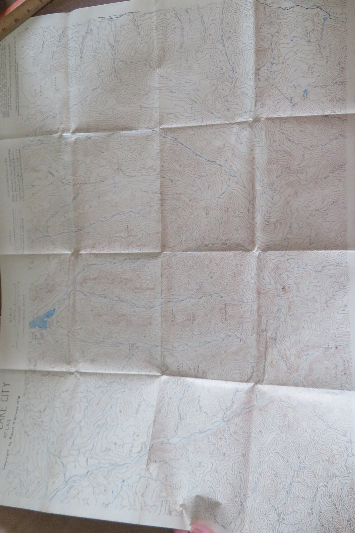 Colorado Topographic Map Ouray to Lake City Atlas 1978 USGS ...