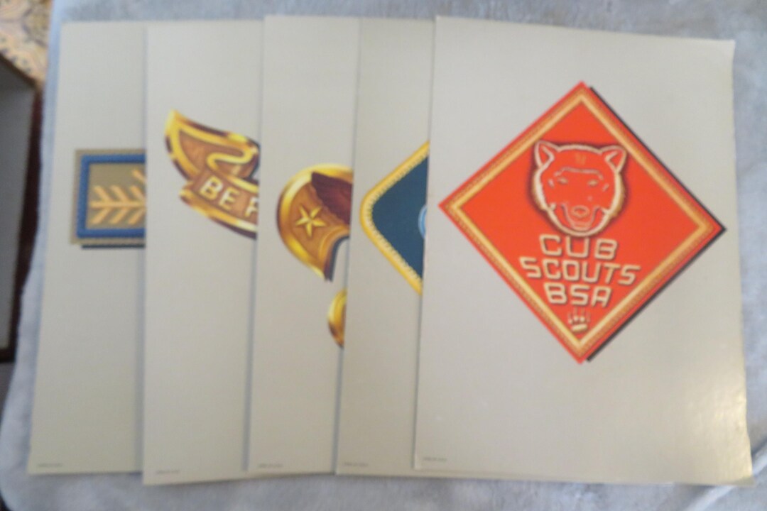Vintage Boy Scout Cub Scout Rank Signs Set of 5 - Etsy
