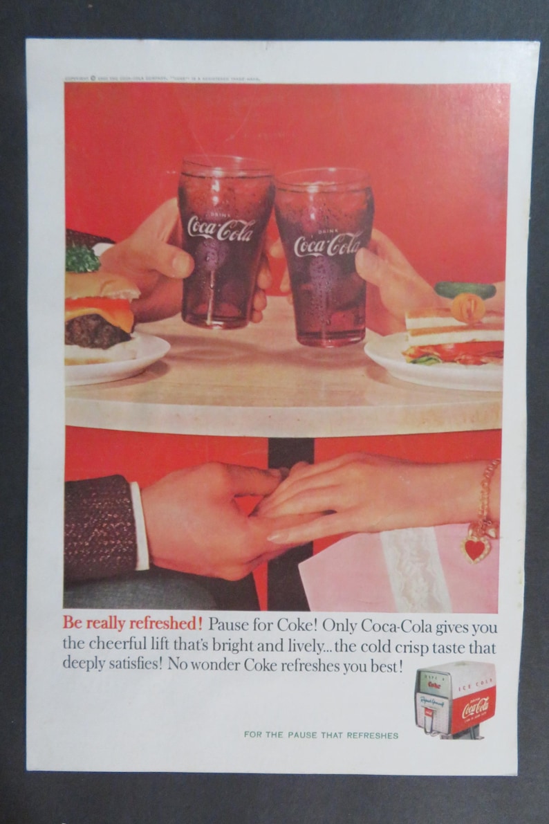 Magazine Ad Coke Drink Coca-cola Vintage Magazine Page Advertisement ...