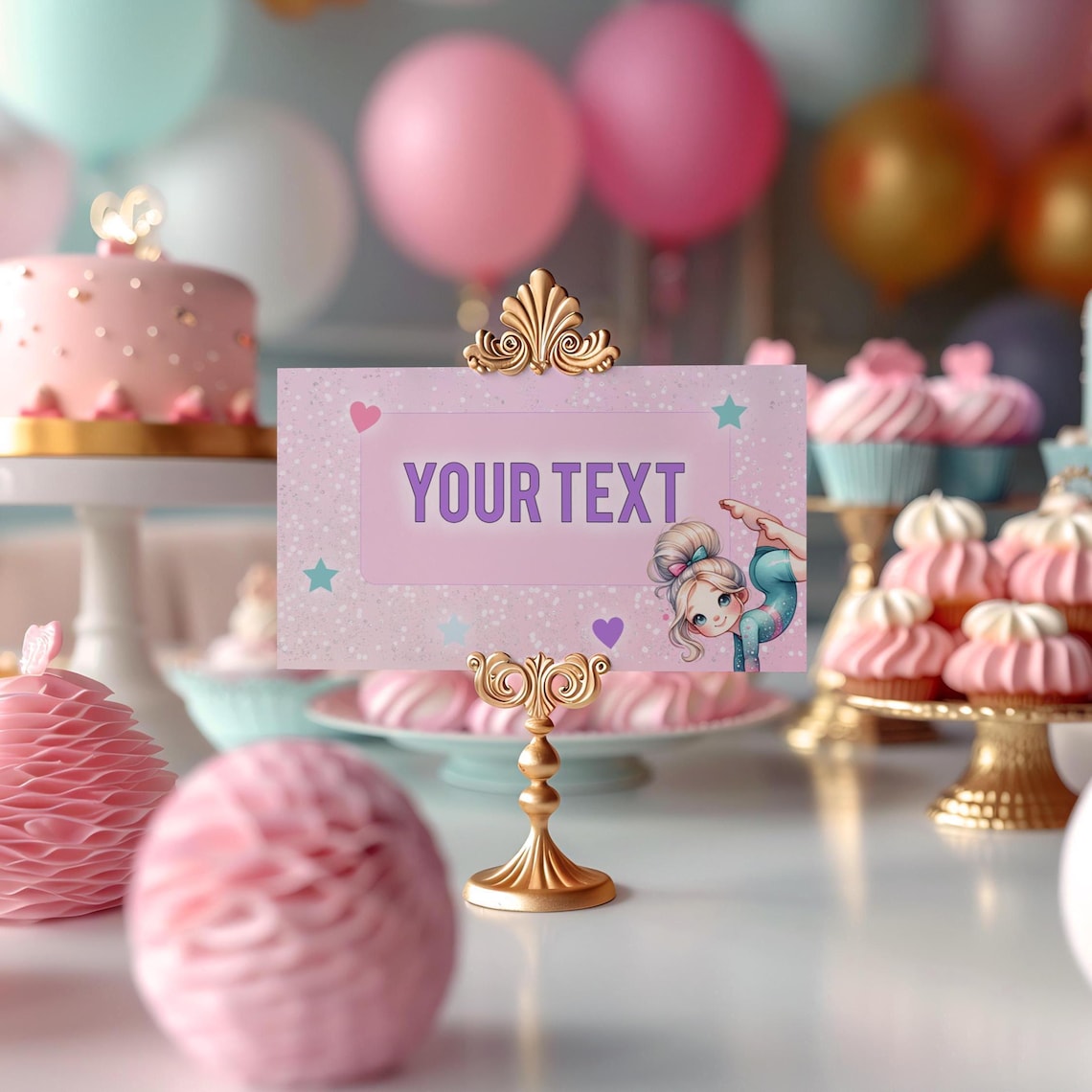 Gymnastics Food Labels, Gymnast Food Tag, Tumbling Party Birthday ...