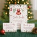 Santa Baby Shower Invitation Bundle, Christmas Holiday Invitation Suite ...