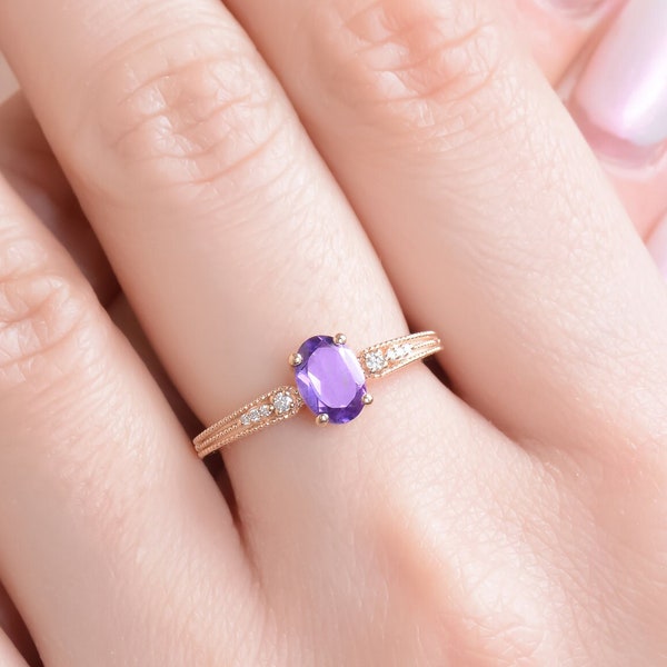 Purple Engagement Rings - Etsy