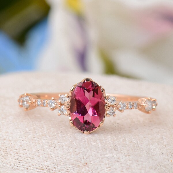 Pink Tourmaline Ring - Etsy