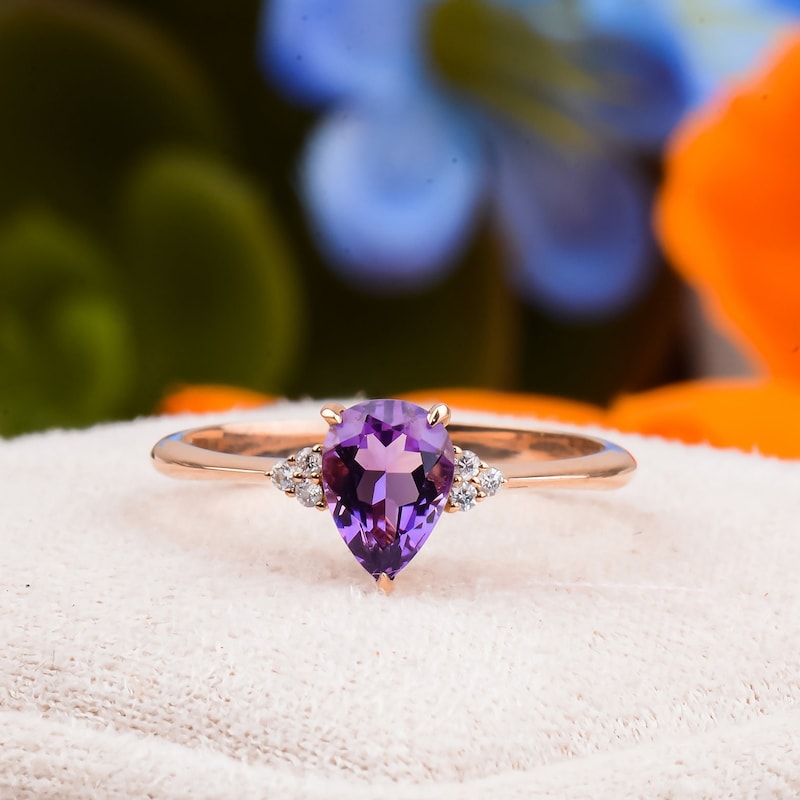Purple Engagement Rings - Etsy