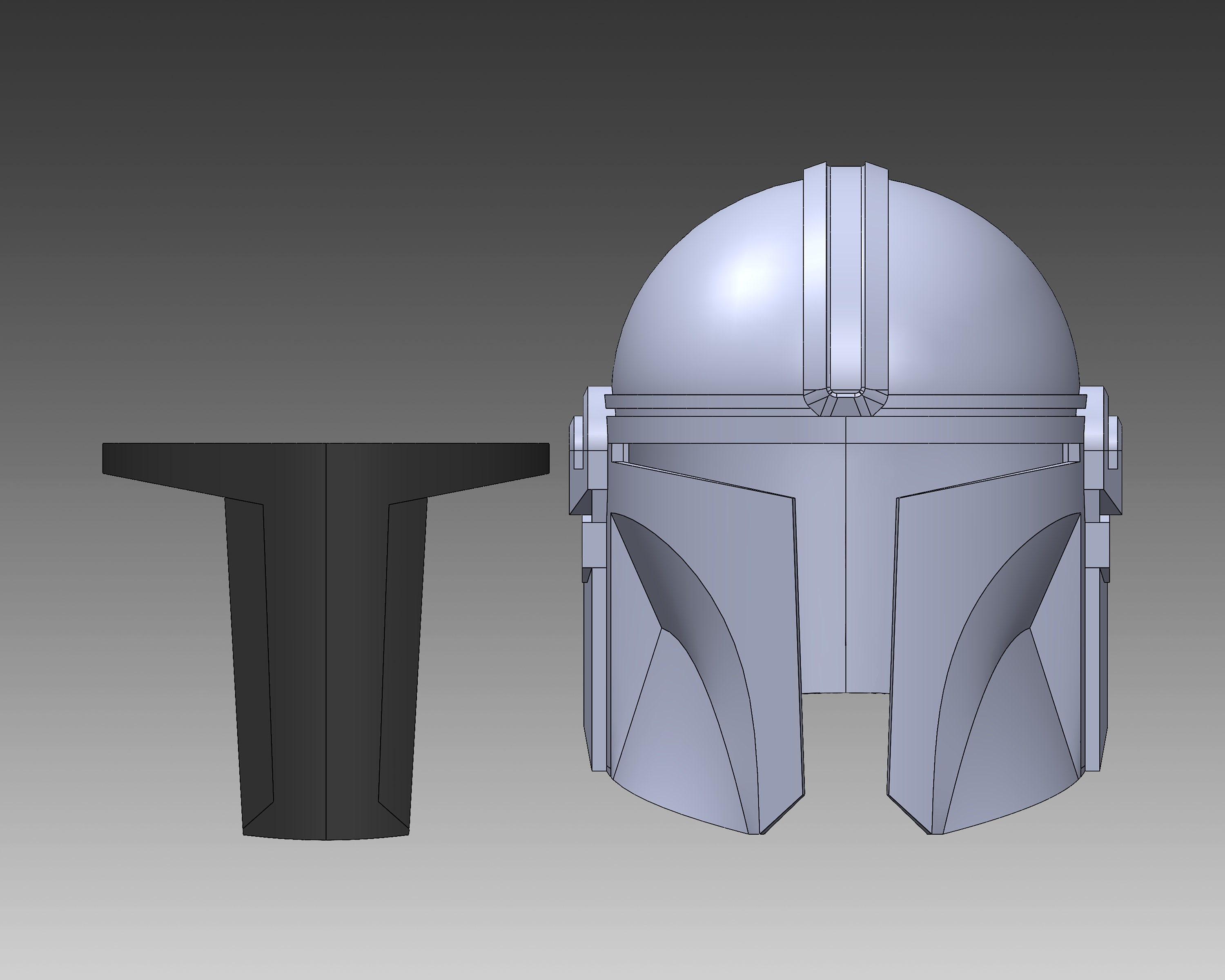 Mandalorian Helmet STL File Download for 3D Print - Etsy