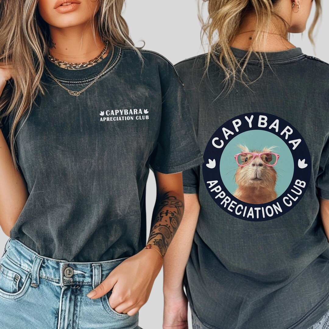 Appreciation Club, Retro Capybara T-shirt, Vintage 90s Shirts, Capybara ...