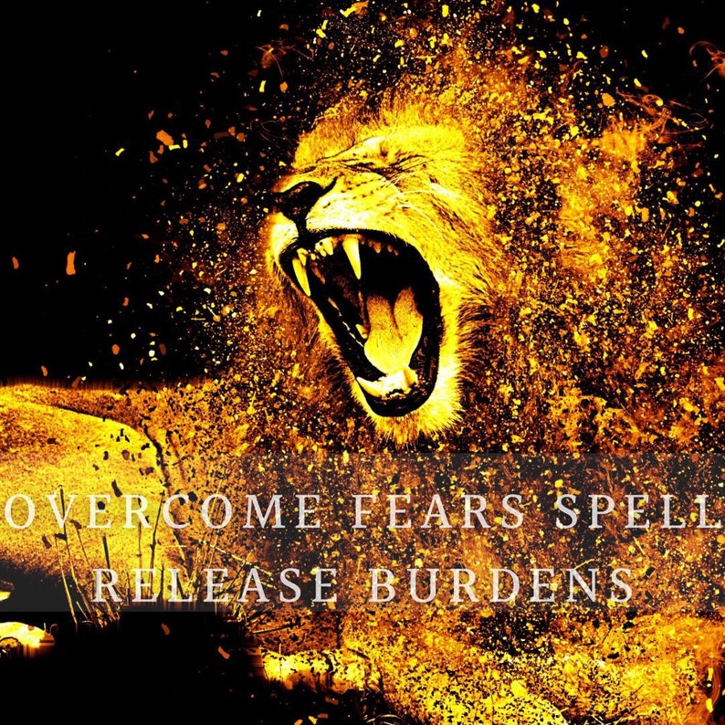 Conquer Fears Ritual / Release Burdens / Inner Strength Spell - Etsy