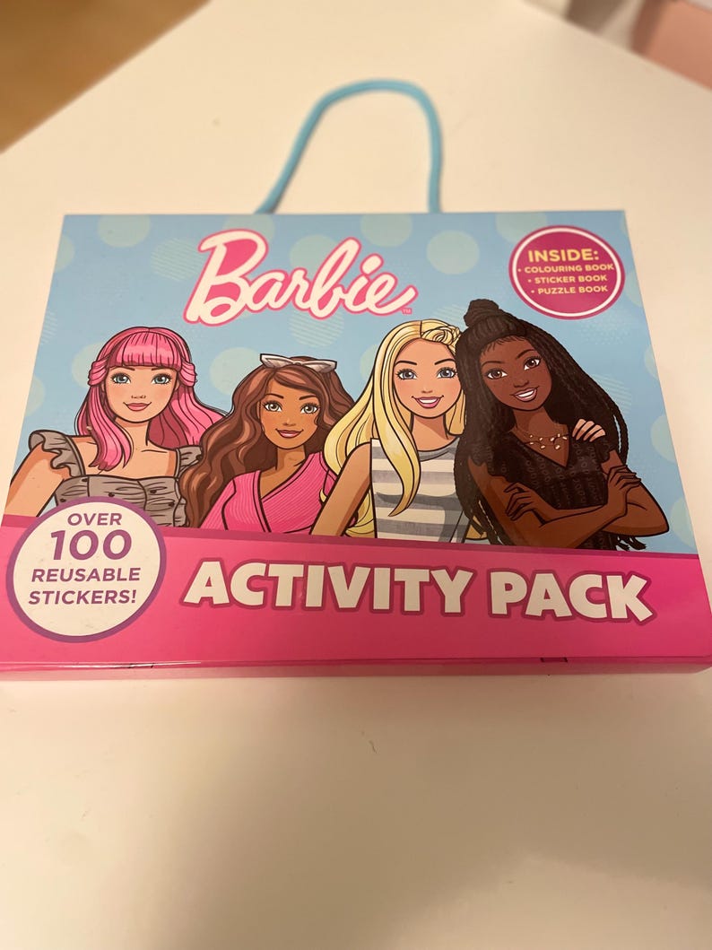 Barbie Activity Pack Barbie Movie Colouring Book Sticker Set Puzzle Fun ...