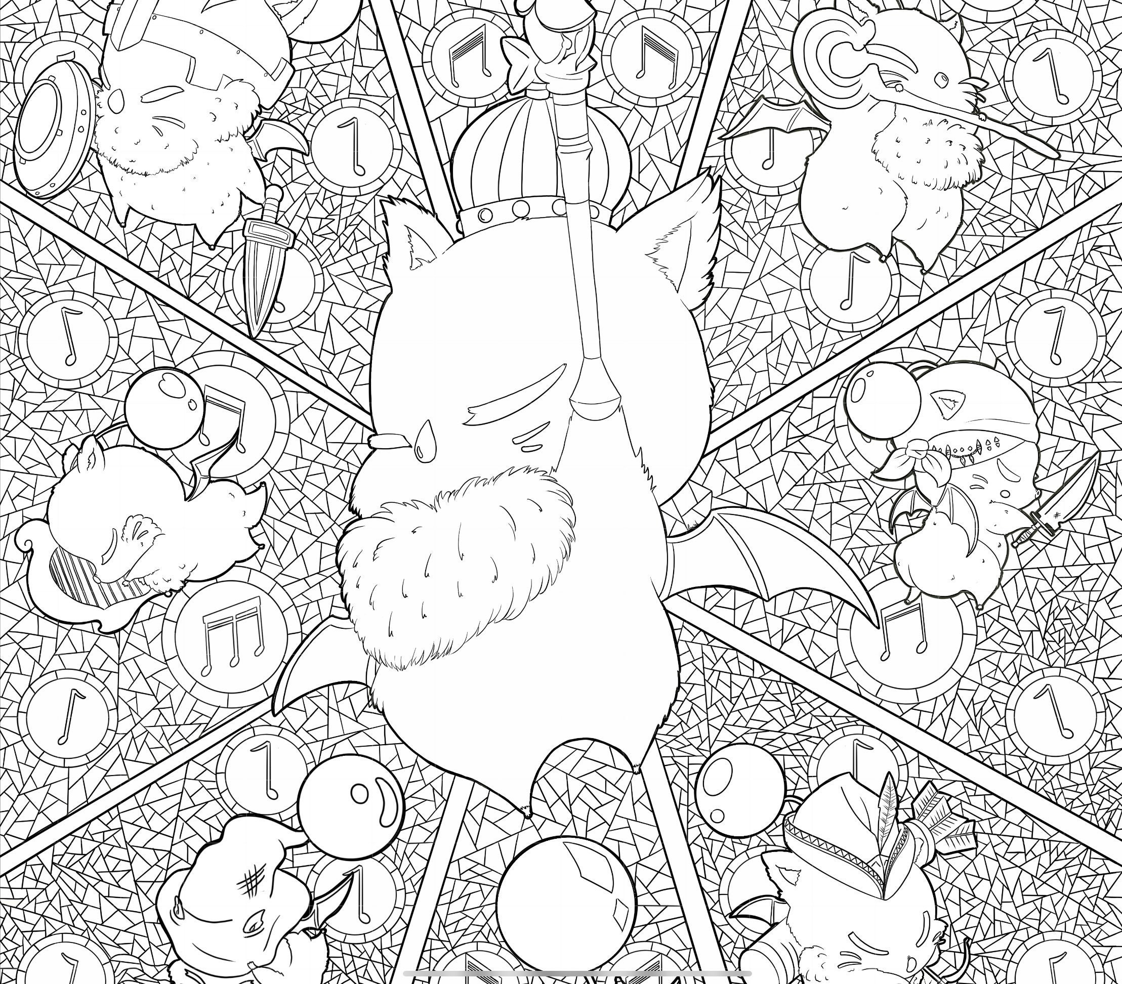 Vol 1: Final Fantasy XIV Colouring Sheets - Etsy