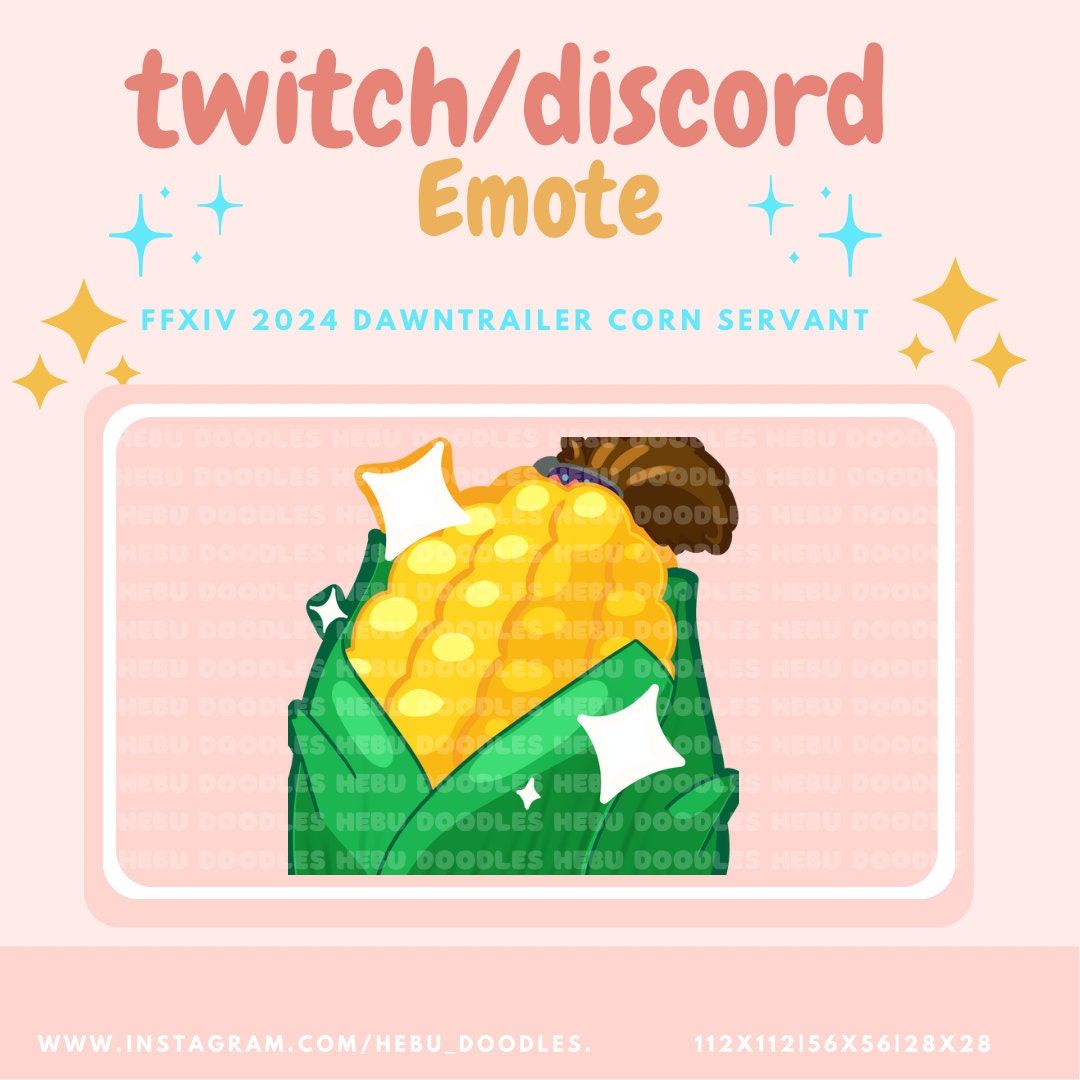 FFXIV CORNSERVANT EMOTE Dawn Trail Corn Twitch Discord Youtube ...