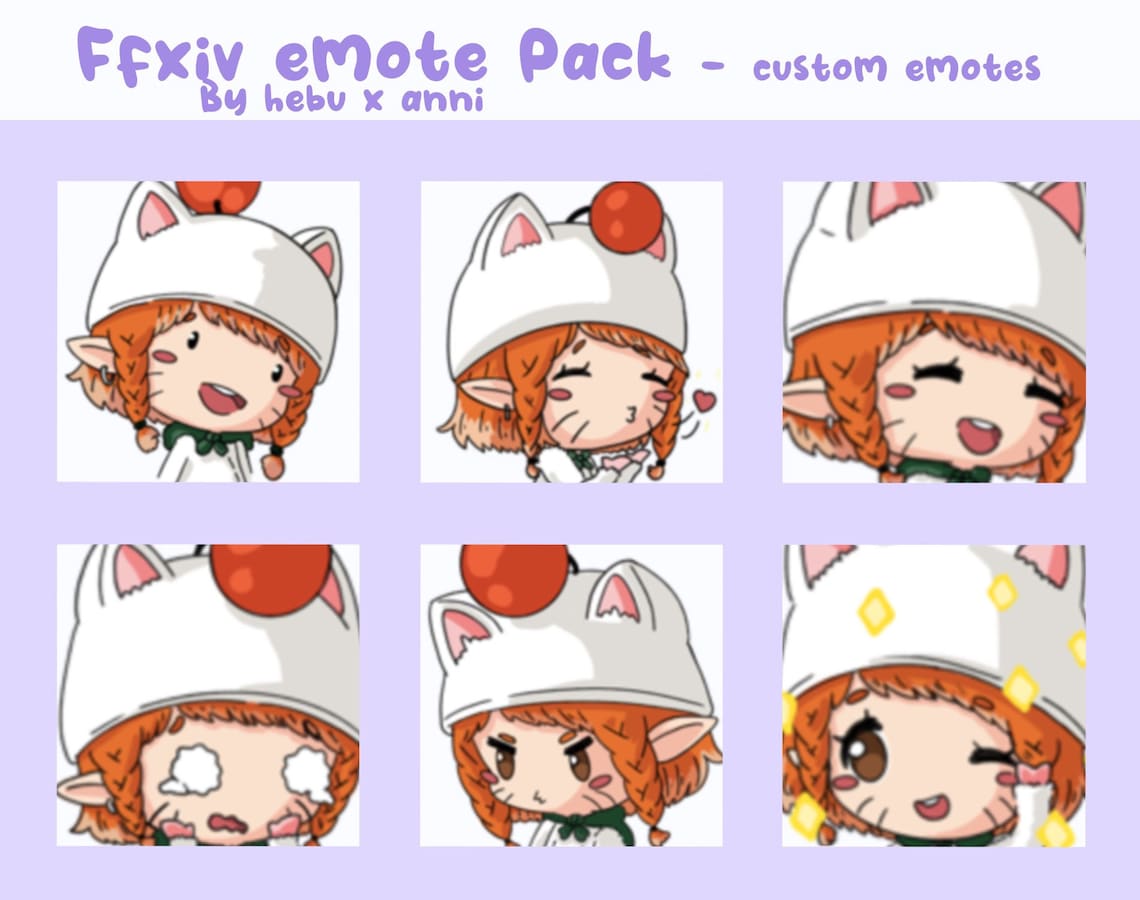 Custom Emotes/ Custom Ffxiv Emotes/ Custom Twitch Emotes/ - Etsy
