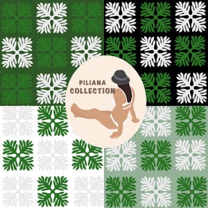 Lauae Fern Seamless Pattern Hawaiian Quilt Pattern Design PNG Image ...