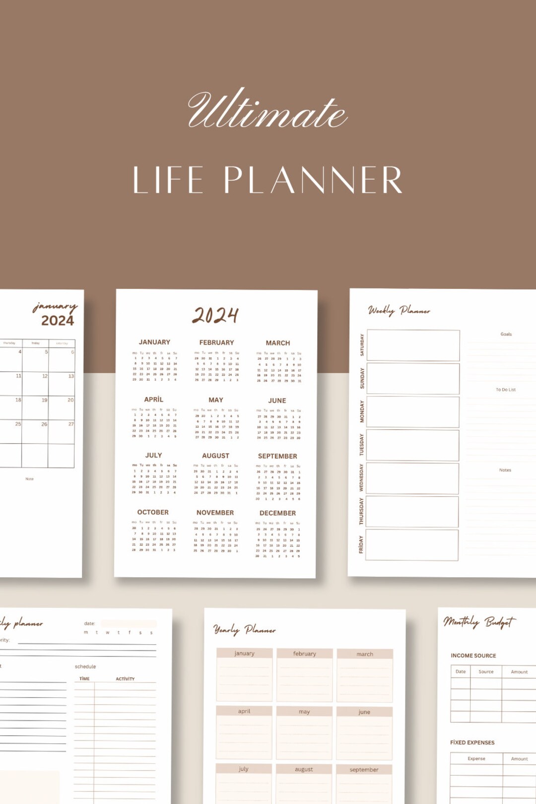 Ultimate Life Planner 2024 - Etsy