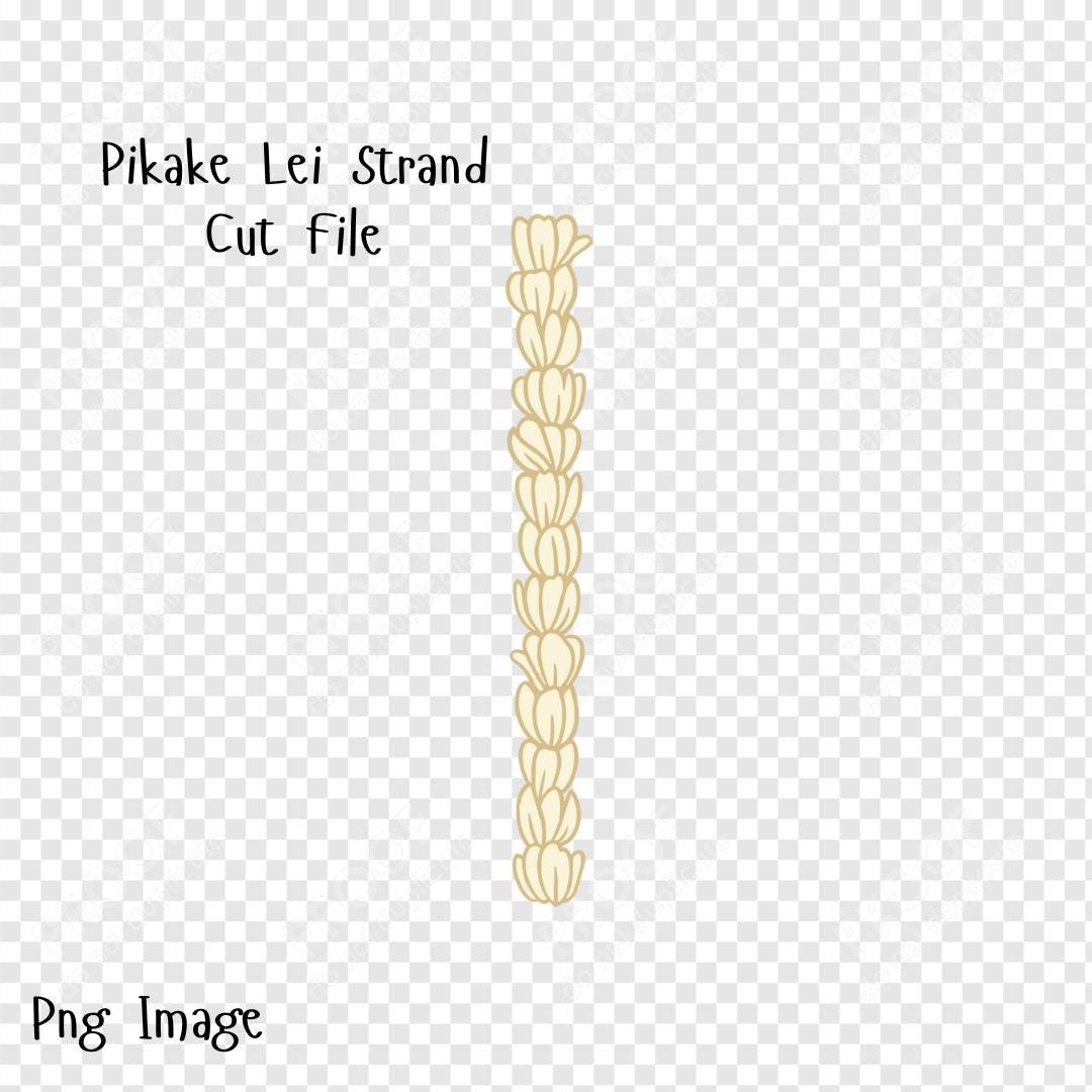 Pikake Lei Strand Cut File Pikake Strand Sticker PNG Image - Etsy