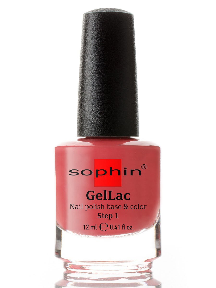 Gellac Nail Polish Base & Color Step 1. Pink Red Gel Polish Without ...