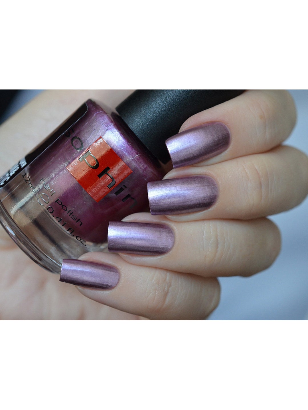 Violet Metallic Nail Polish. Sophin 0318. Light Purple Lacquer With ...