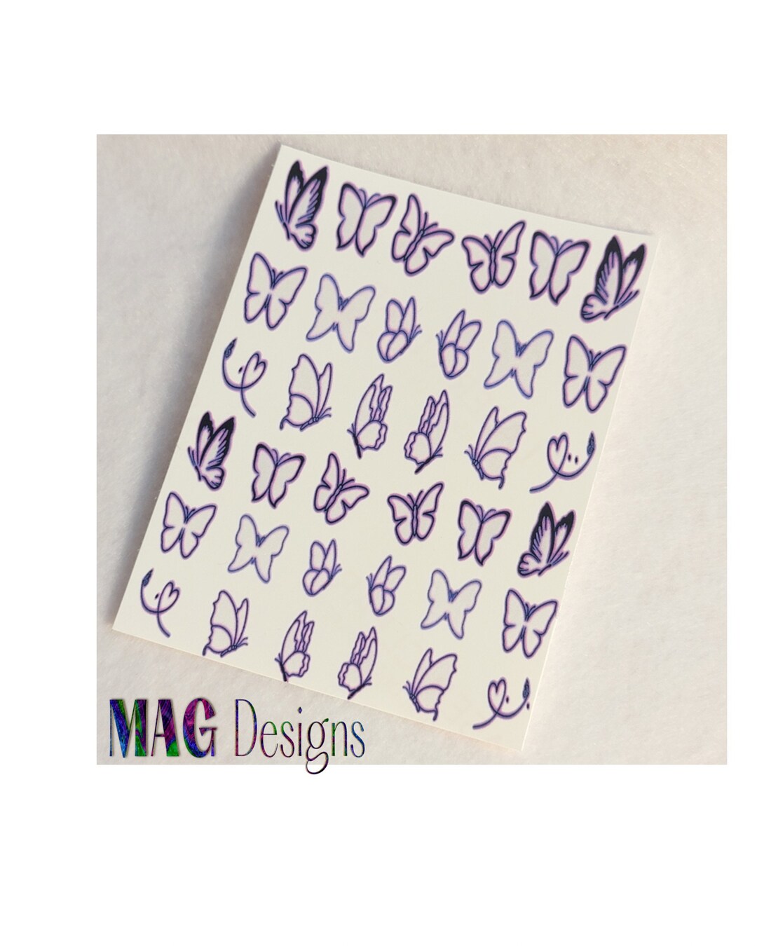 Airbrush Butterflies Waterslide Decals Butterfly Decals - Etsy