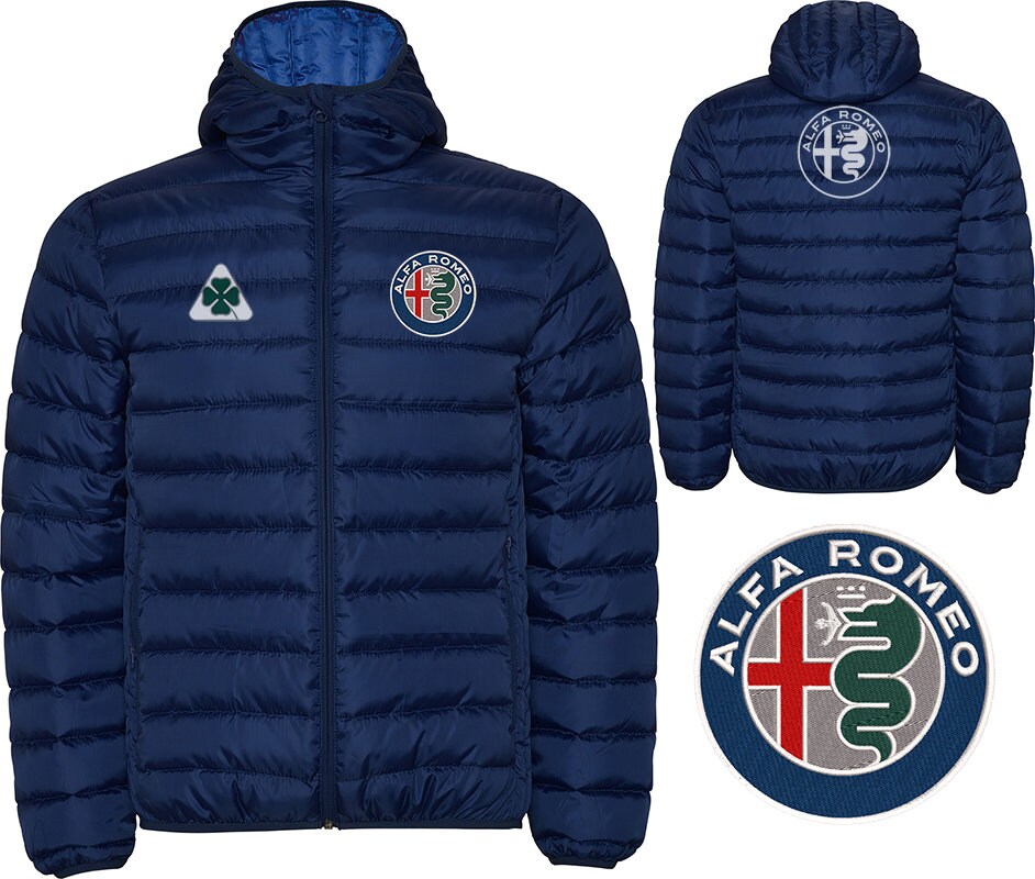 Alfa Romeo Quilted Jacket With Hood Veste Blouson Chaqueta Giacca Sport ...