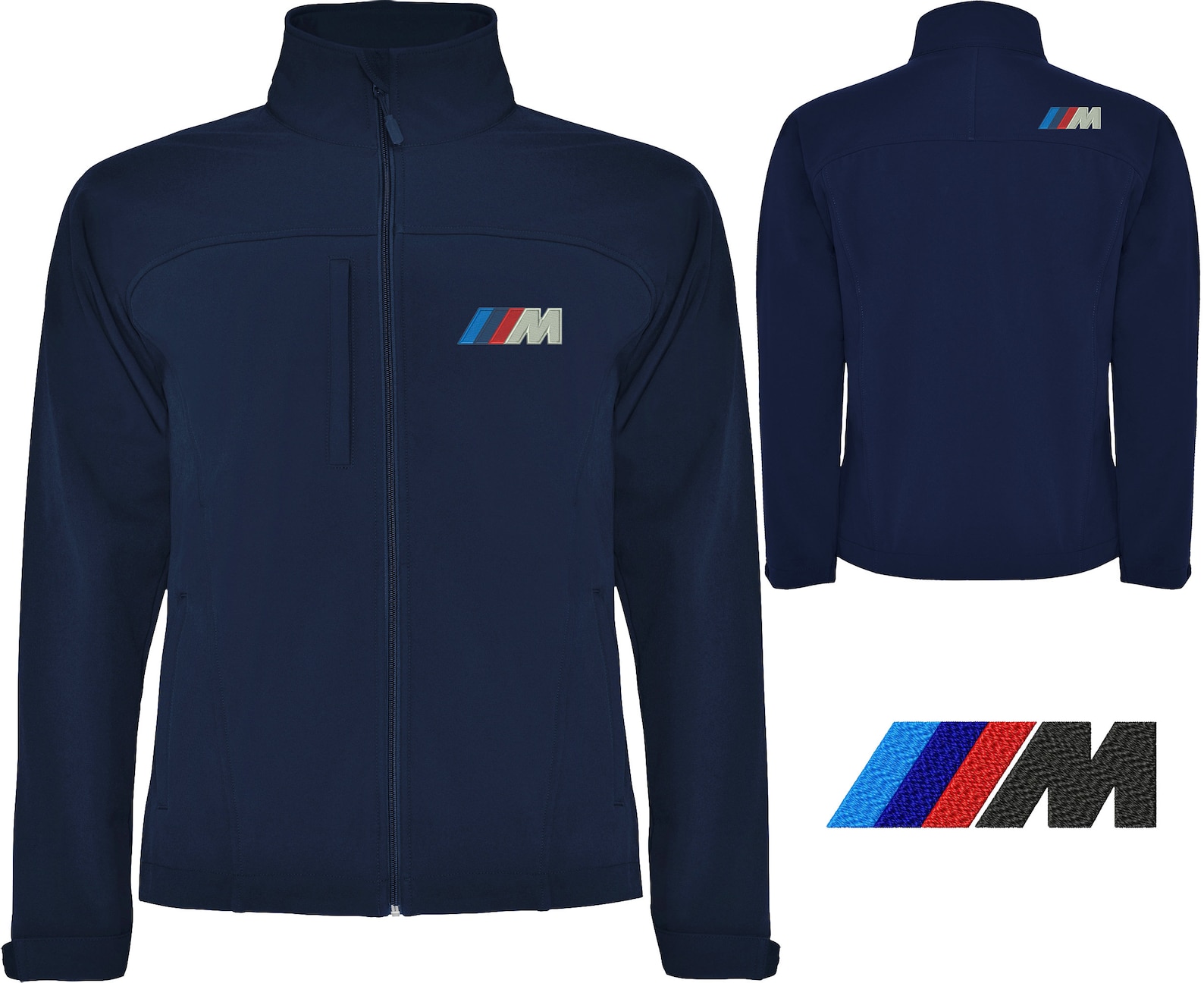 Logos Embroidered BMW M-power BMWM on Softshell Veste Jacket Blouson ...