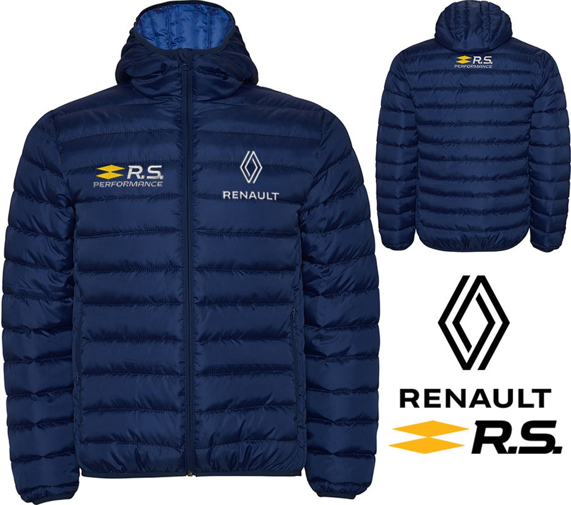 Renault Sport RS Black / Dark Blue Quilted Jacket With Hood - Etsy