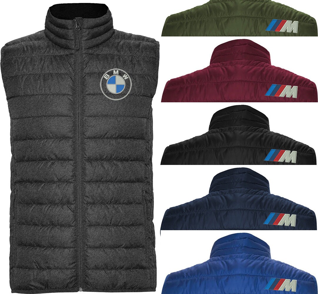 BMW M-power Logos Embroidered on Sleeveless Vest Jacket Gilet Veste ...