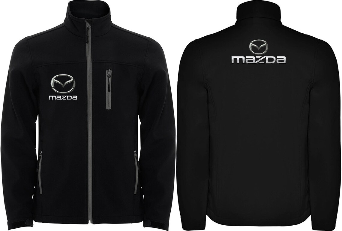Mazda Black / Dark Blue Softshell Veste Jacket Blouson - Etsy