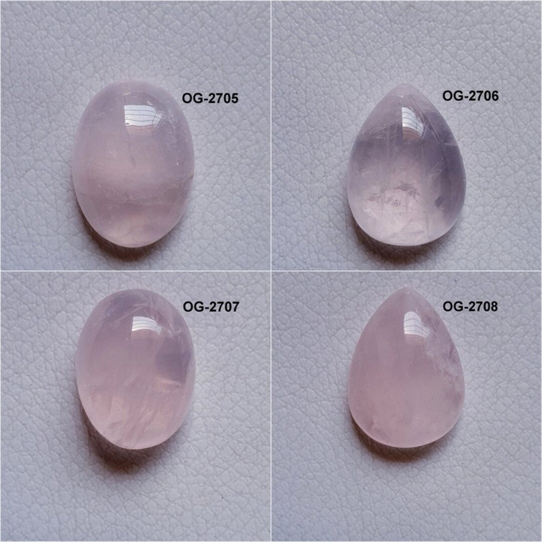 Natural Rose Quartz Gemstone Top Quality Rose Quartz Cabochon Loose ...