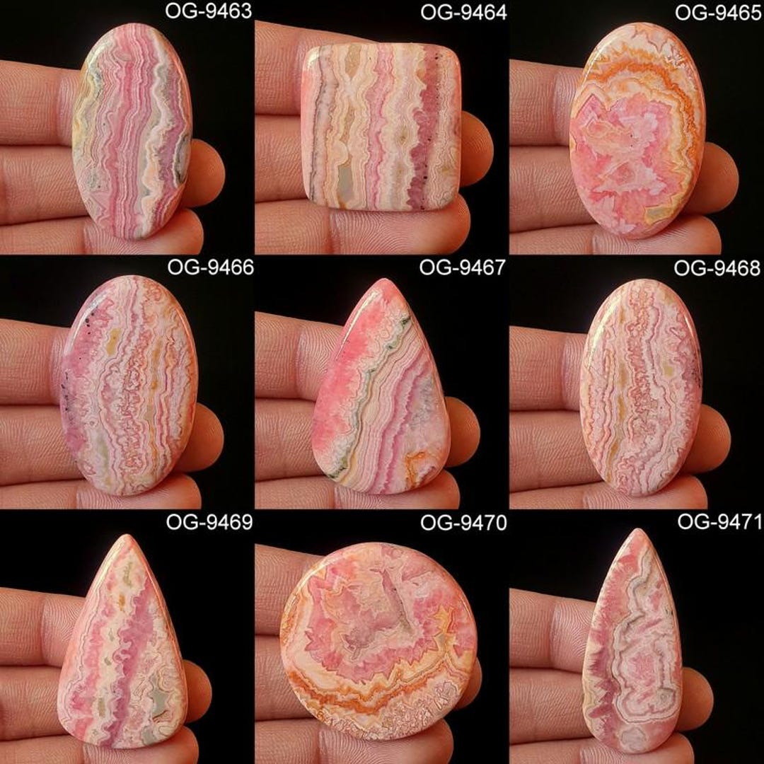 Natural Rhodochrosite Gemstone - Rhodochrosite Cabochon - Top Quality ...