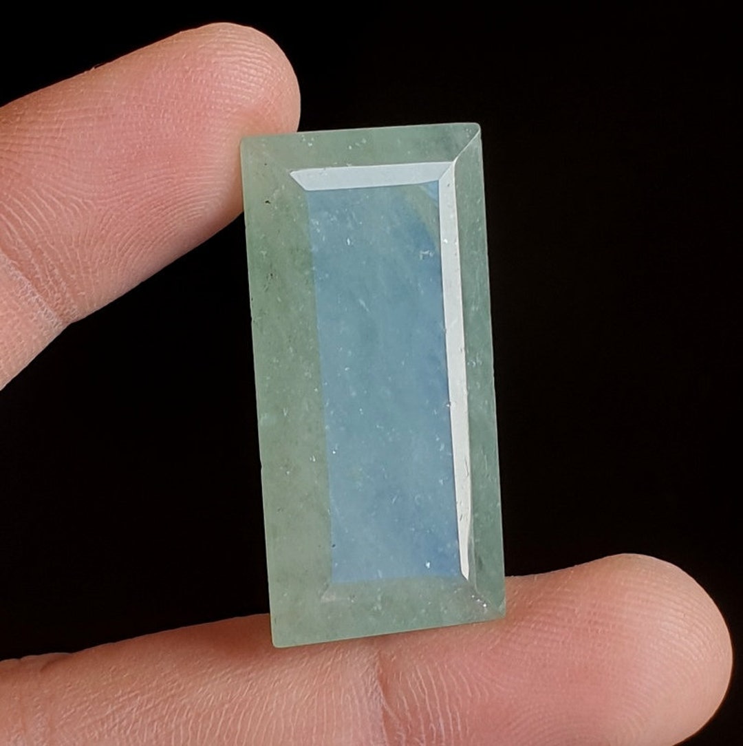 Natural Milky Aquamarine Gemstone Faceted Aquamarine - Etsy