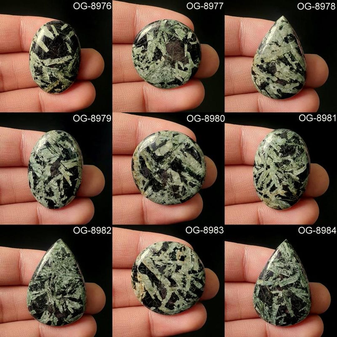 Stunning Chinese Writing Stone - Chinese Writing Jasper Cabochon ...