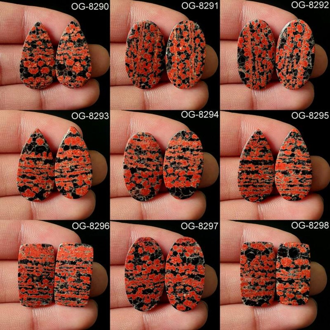 Natural Firecracker Obsidian Obsidian Matching Pair - Fireworks ...