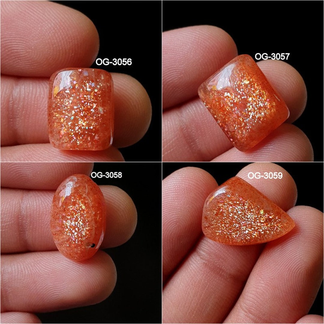 Exquisite Sunstone Gemstone Natural Sunstone Cabochon - Etsy
