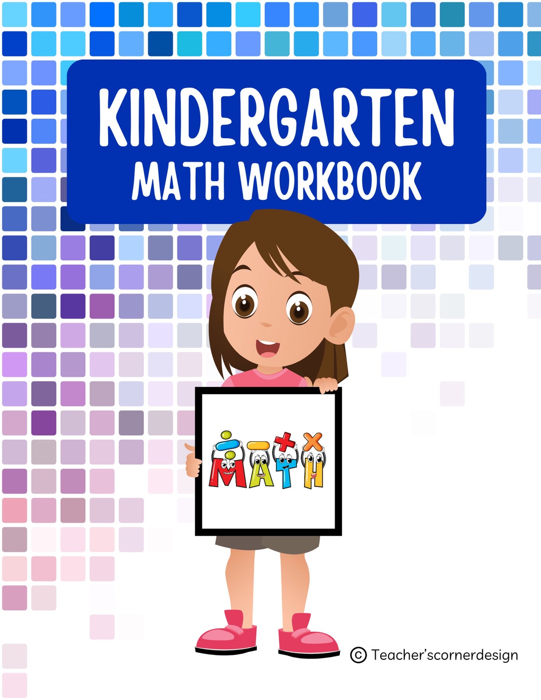 Teacher's Corner Design Kindergarten Math Workbook - Etsy