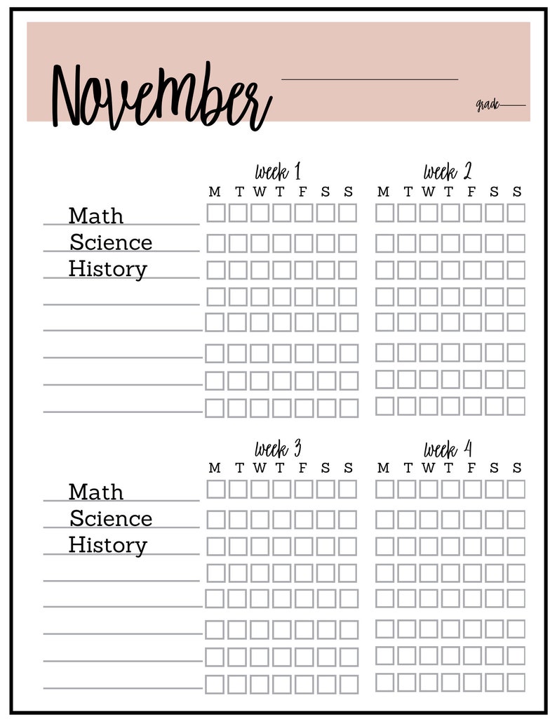 Teacher's Corner Desing Homeschool Mom Planner for One Child - Etsy