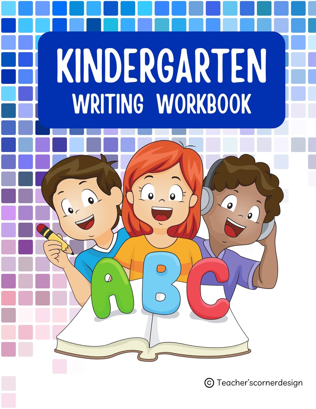 Teacher's Corner Design Kindergarten Writing Workbook - Etsy