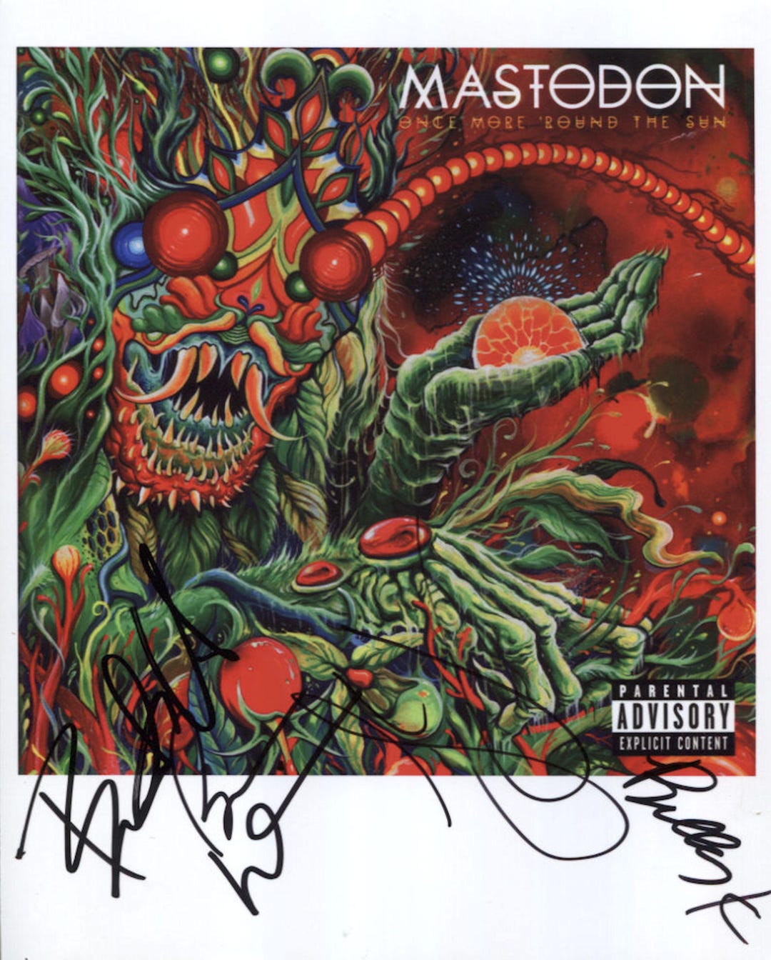 Mastodon band FULLY SIGNED 8 X 10 Photo Certificate of Authentication ...
