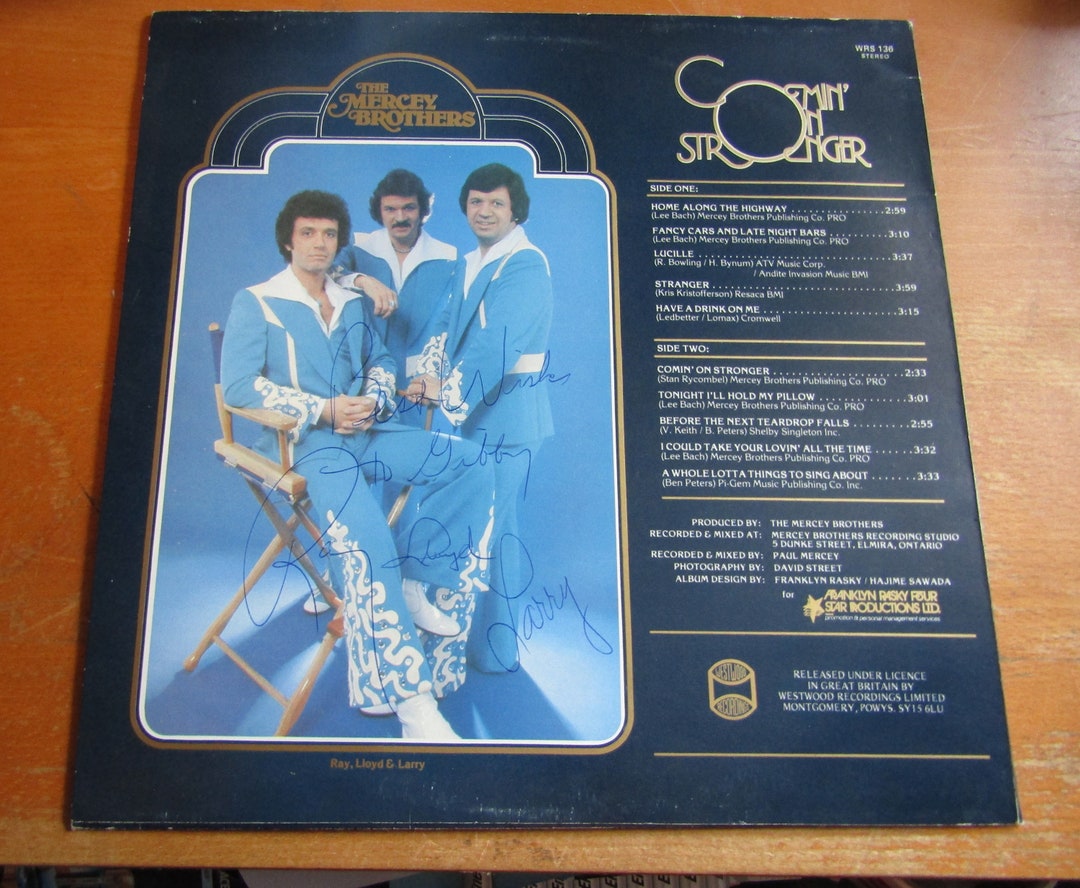 The Mercey Brothers Canadian Country Band SIGNED Vinyl Album + Great ...