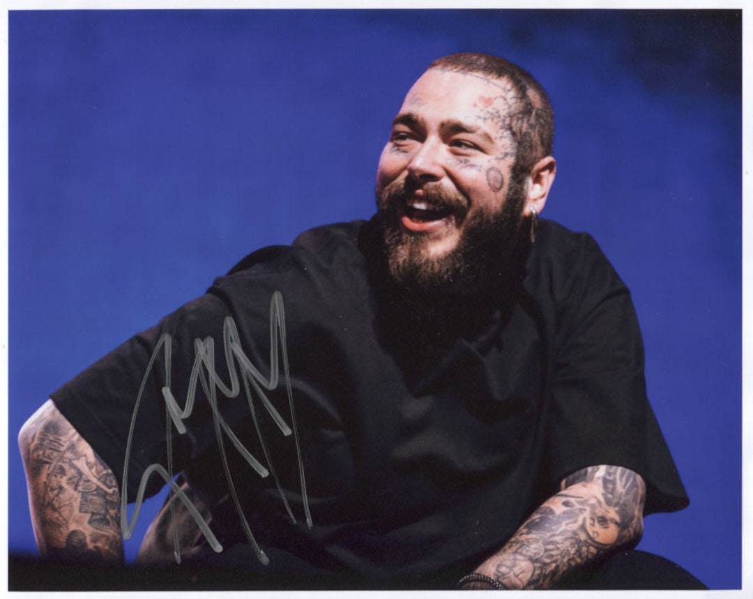 Post Malone (american Rapper) SIGNED 8" X 10" Photo + Certificate of ...