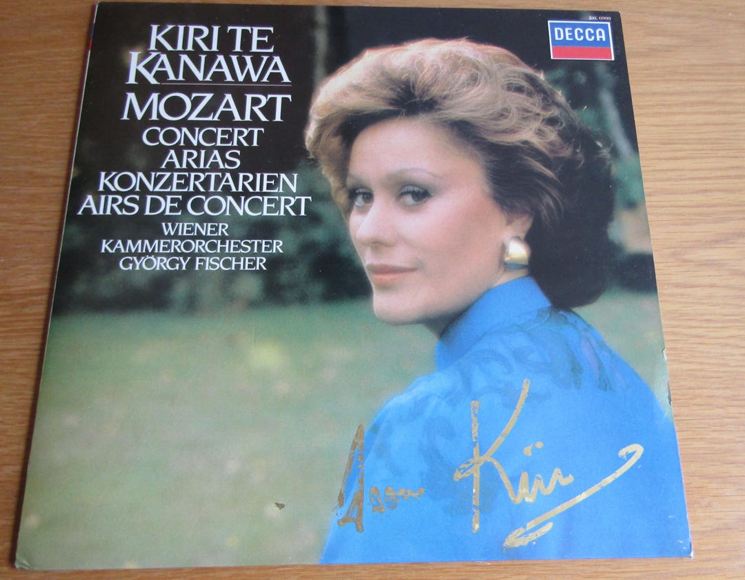 Kiri Te Kanawa Opera Singer SIGNED Vinyl Album LP + Certificate of ...