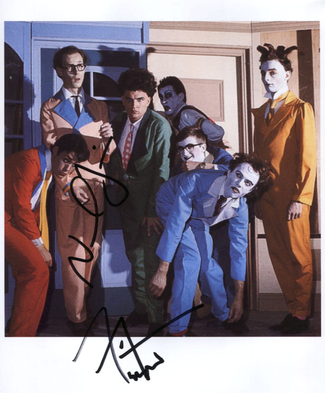 Split Enz Neil & Tim Finn SIGNED 8" X 10" Photo + Certificate of ...