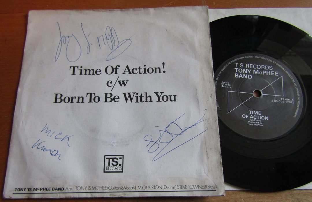 The Groundhogs Tony TS Mcphee FULLY SIGNED Vinyl 7" Single ...