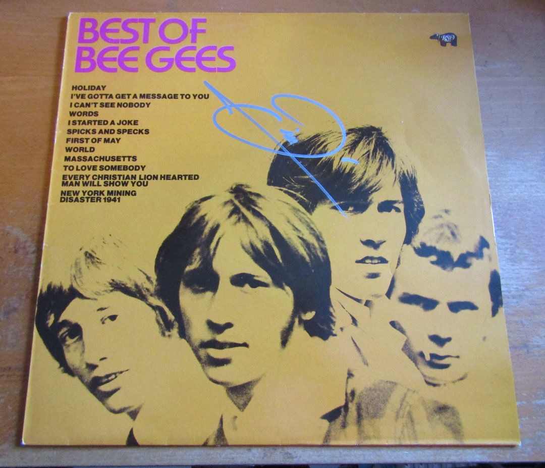 The Bee Gees Barry Gibb Signed Vinyl Album + Certificate of ...
