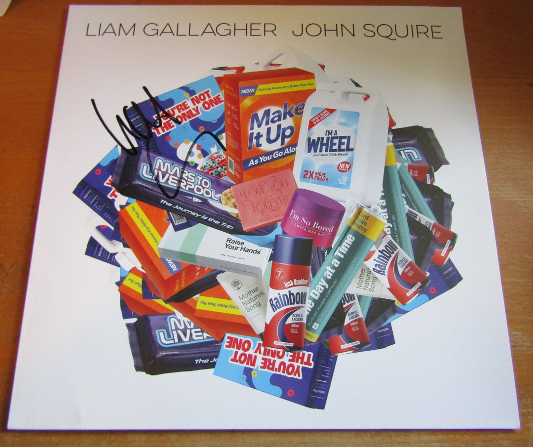 Liam Gallagher John Squire SIGNED Vinyl LP Album + Certificate of ...