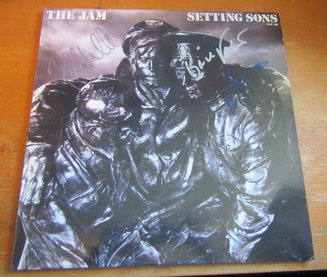The Jam (punk Band) Paul Weller FULLY SIGNED Setting Sons LP Album ...